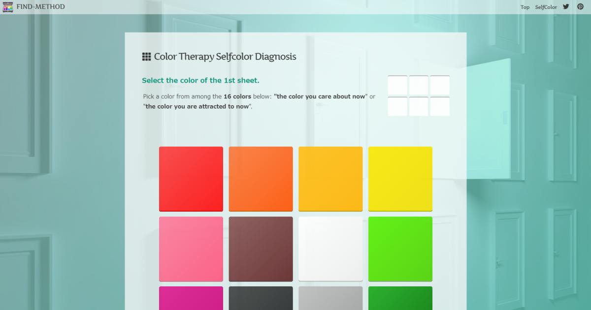 Color Therapy Selfcolor Diagnosis | FIND-METHOD